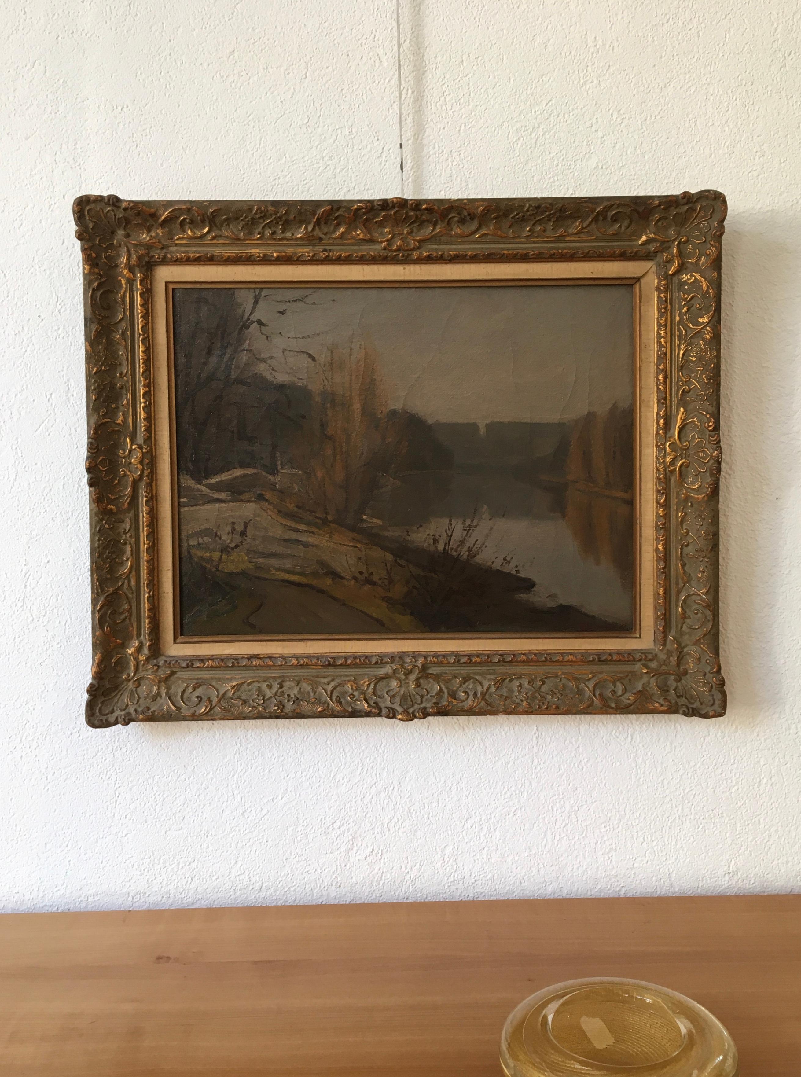 Marius Chambaz - River landscape For Sale at 1stDibs