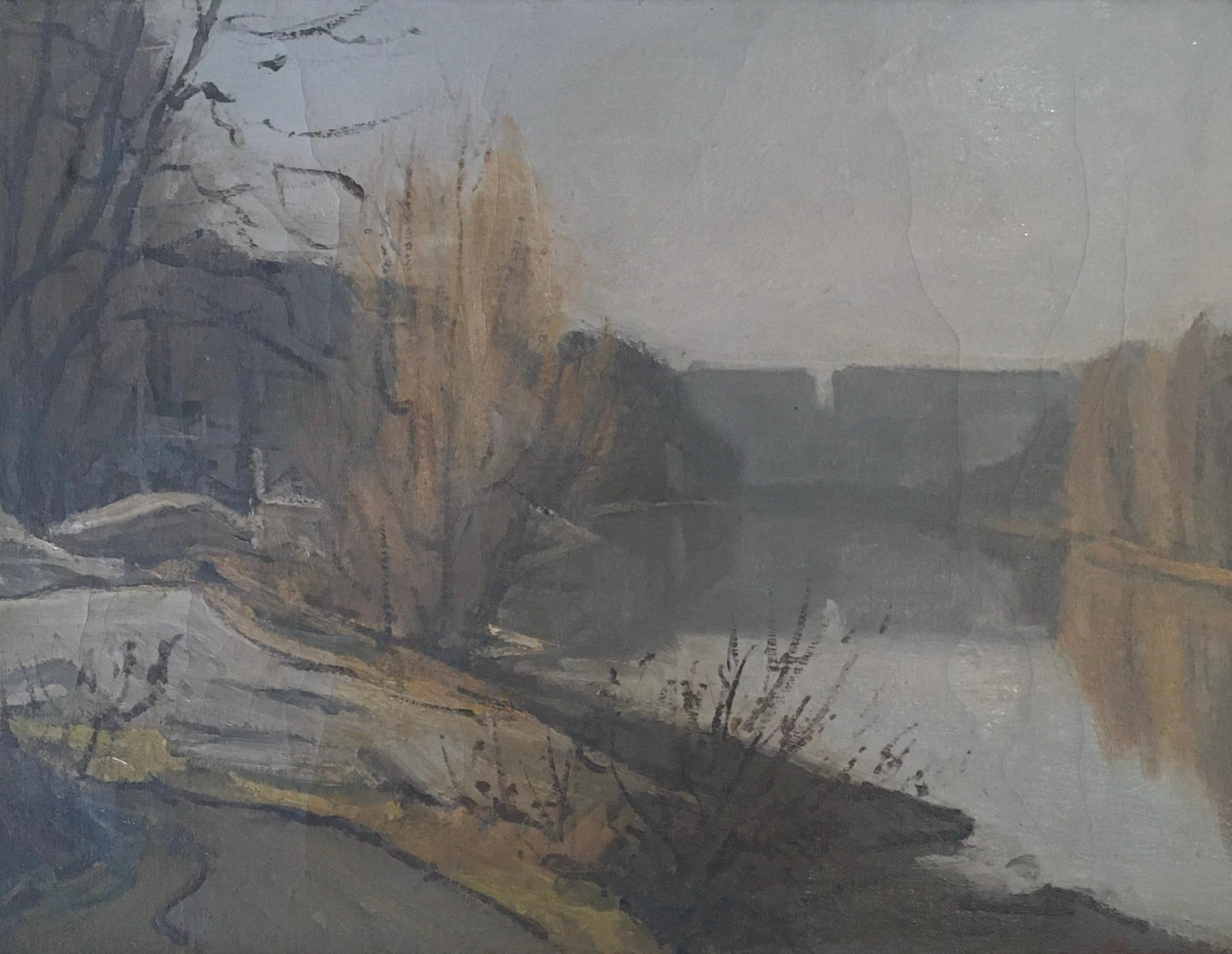 Marius Chambaz - River landscape For Sale at 1stDibs