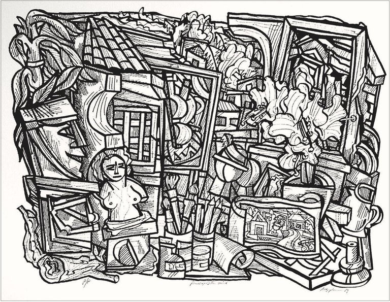 Marius Sznajderman - LANDSCAPE OF THE MIND Signed Lithograph ...