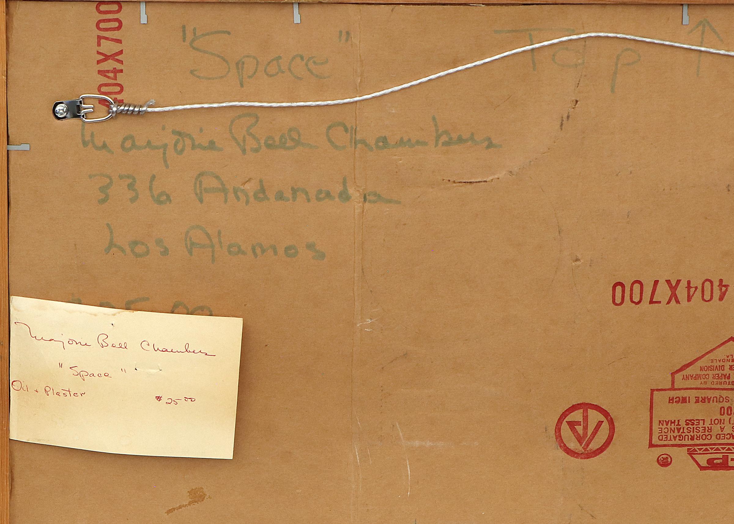 Marjorie Chambers - Space - Blue, White and Purple Abstract Oil ...