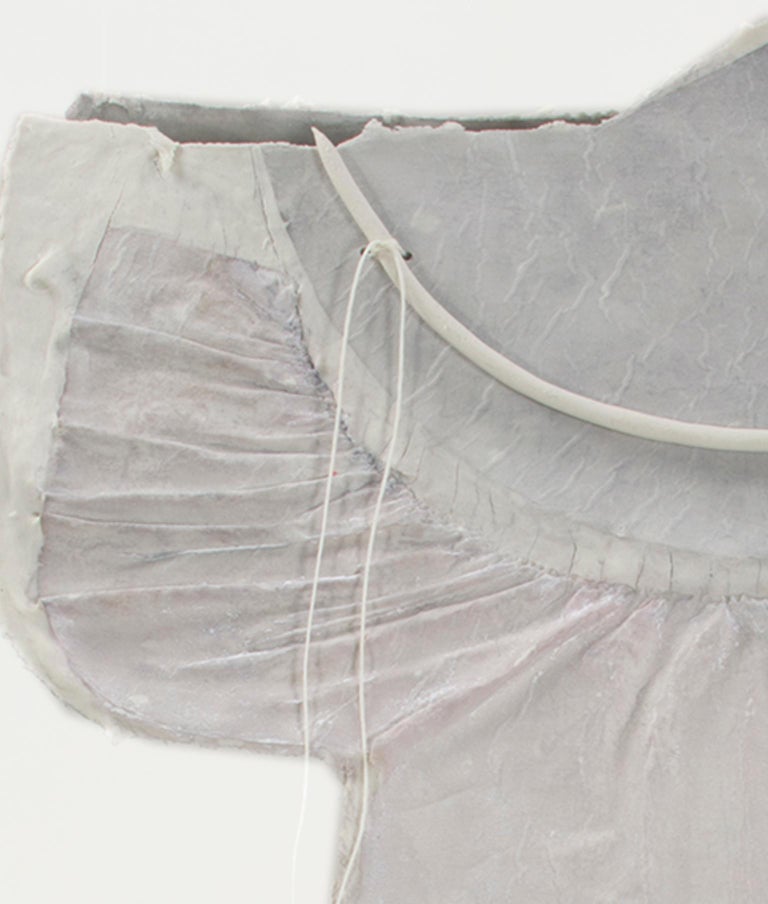 Marjorie Mau - "Kite Series; Guardian III," White Porcelain Sculpture ...