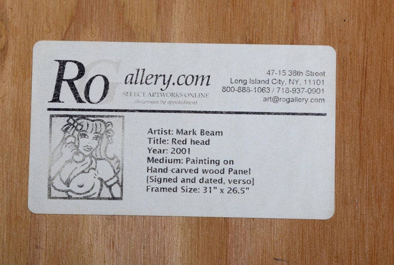 Mark Beam - "Red Head" Pop Art Painting by Mark Beam For Sale at 1stDibs