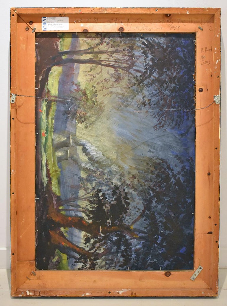 Mark Beard - Jumping the Hurdles (Figurative Oil Painting of Athlete ...