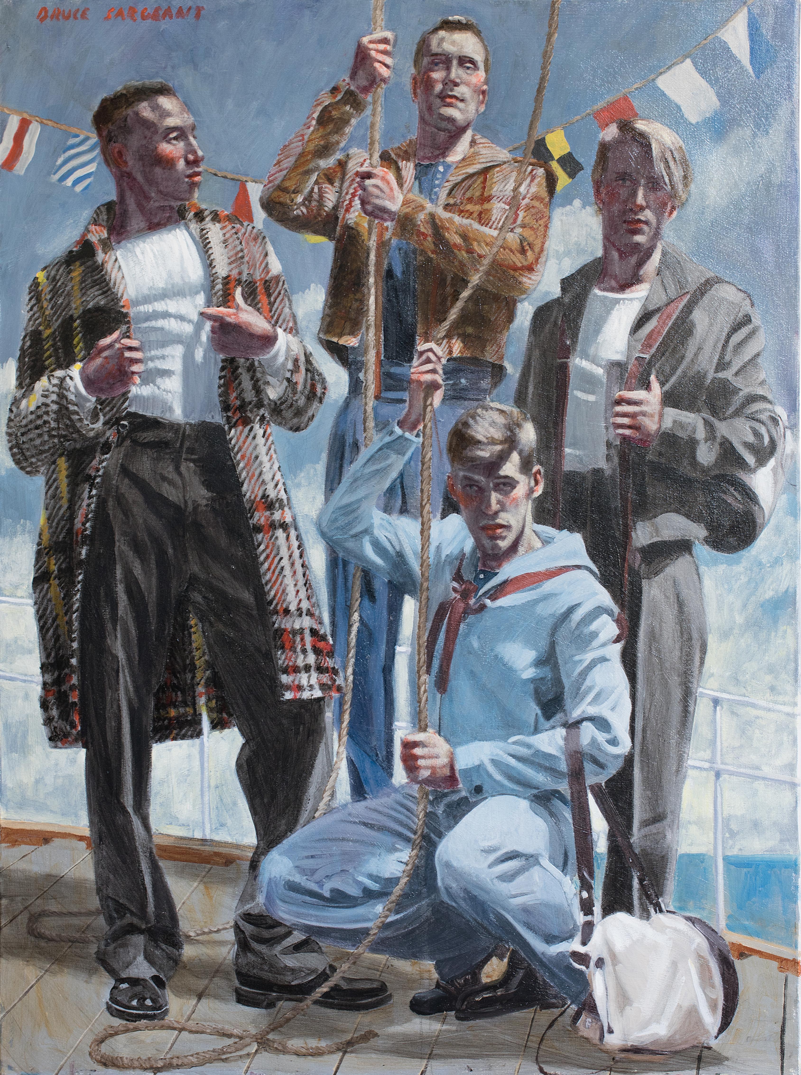 Mark Beard - Two Men Standing at 1stdibs