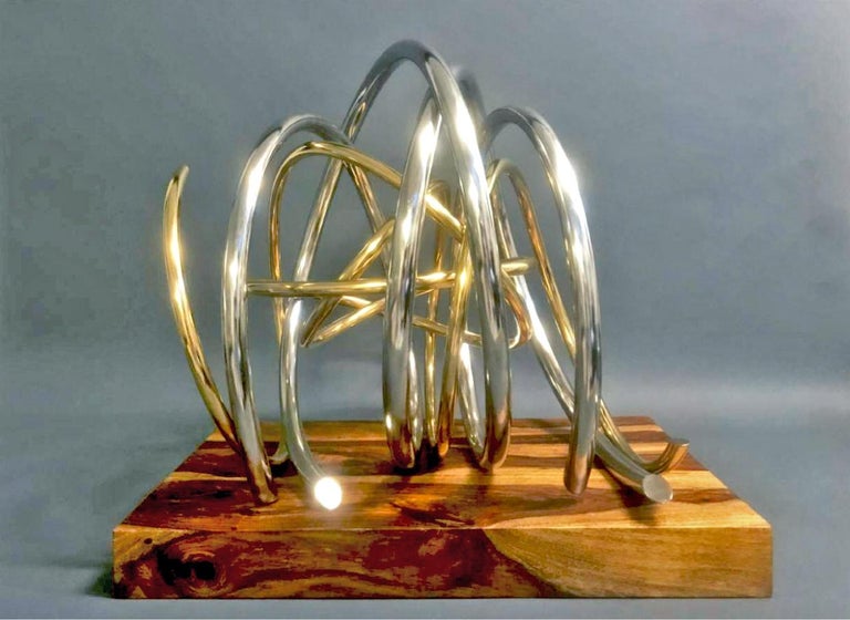 Mark Beattie - 24ct Gold Plated Nickel Plated Copper Orb on 60yr old ...