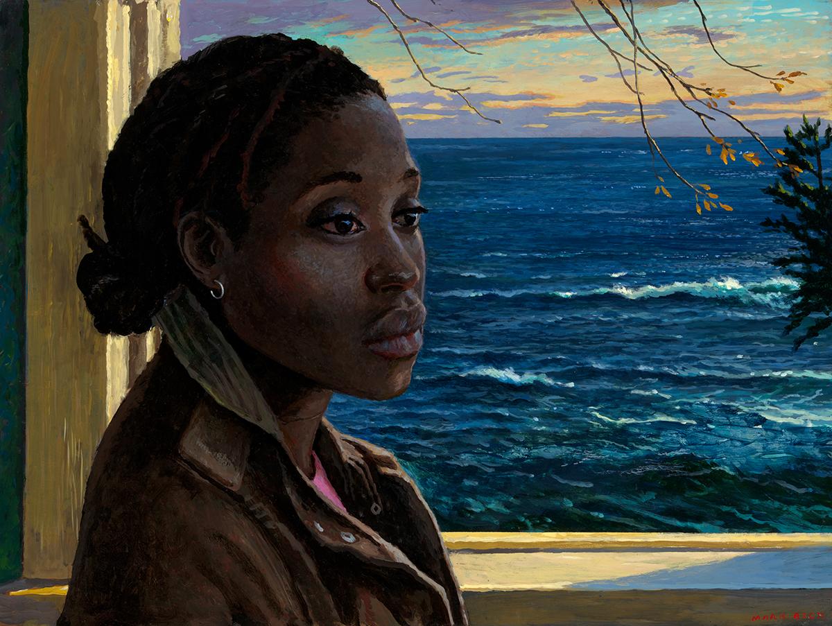 Mark Beck - Young Woman and the Sea For Sale at 1stDibs