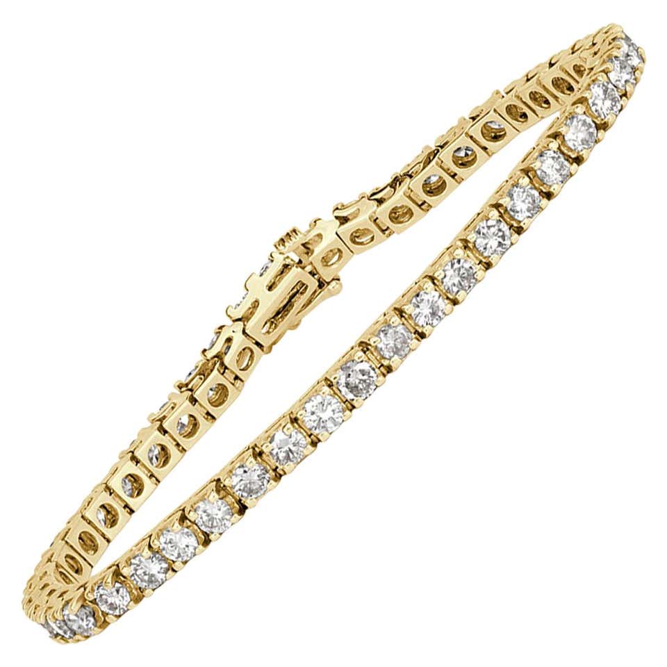 Mark Broumand 4 35 Carat Round Brilliant Cut Diamond Tennis Bracelet