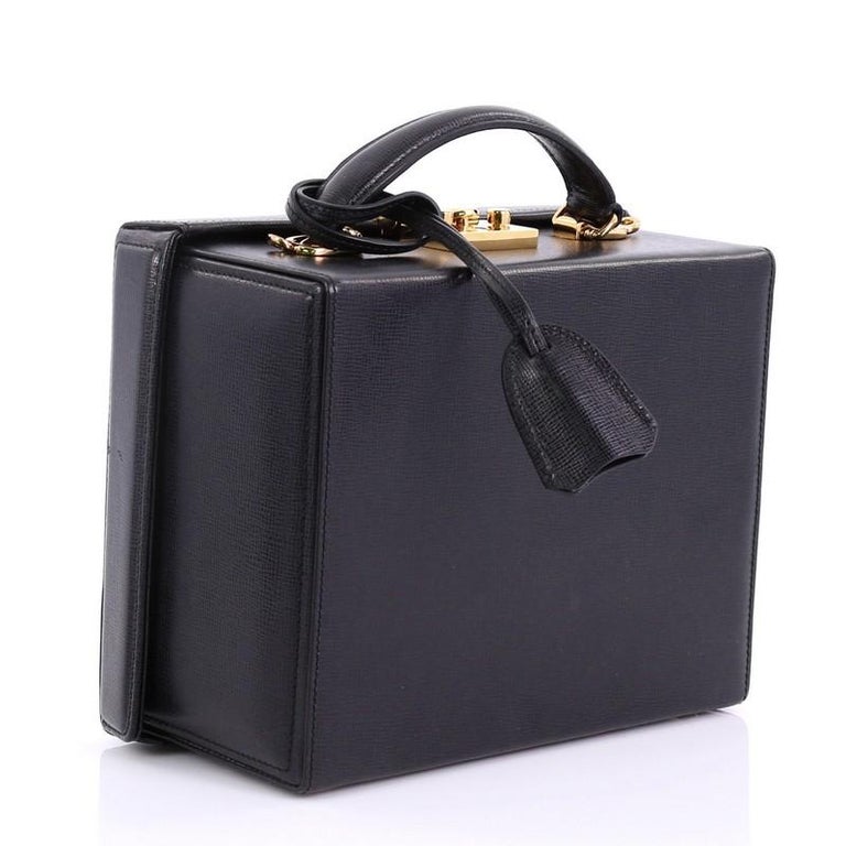 Mark Cross Grace Box Bag Leather Large at 1stDibs