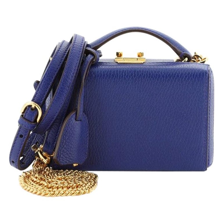 Mark Cross Grace Box Bag Leather Mini at 1stDibs
