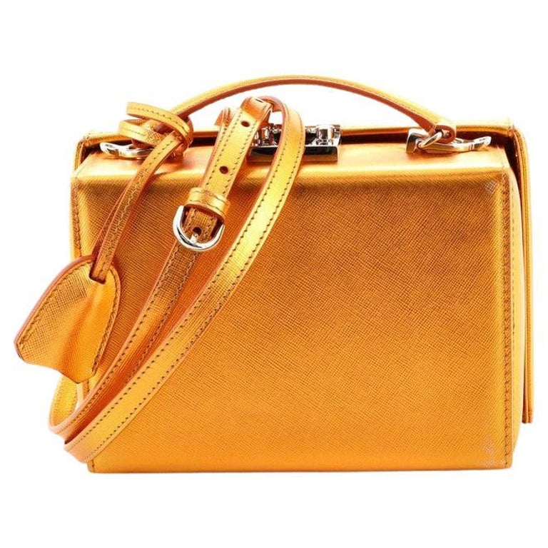 Mark Cross Grace Box Bag Leather Small at 1stDibs
