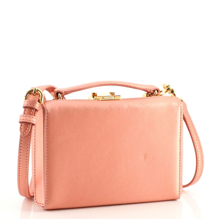 Mark Cross Grace Box Bag Satin Mini at 1stDibs