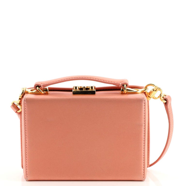 Mark Cross Grace Box Bag Satin Mini at 1stDibs