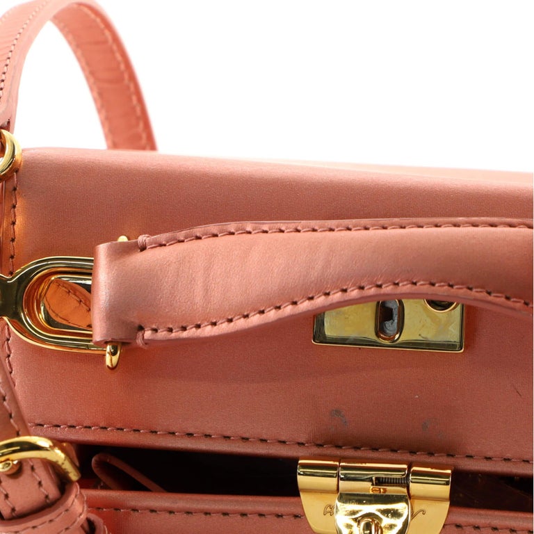 Mark Cross Grace Box Bag Satin Mini at 1stDibs