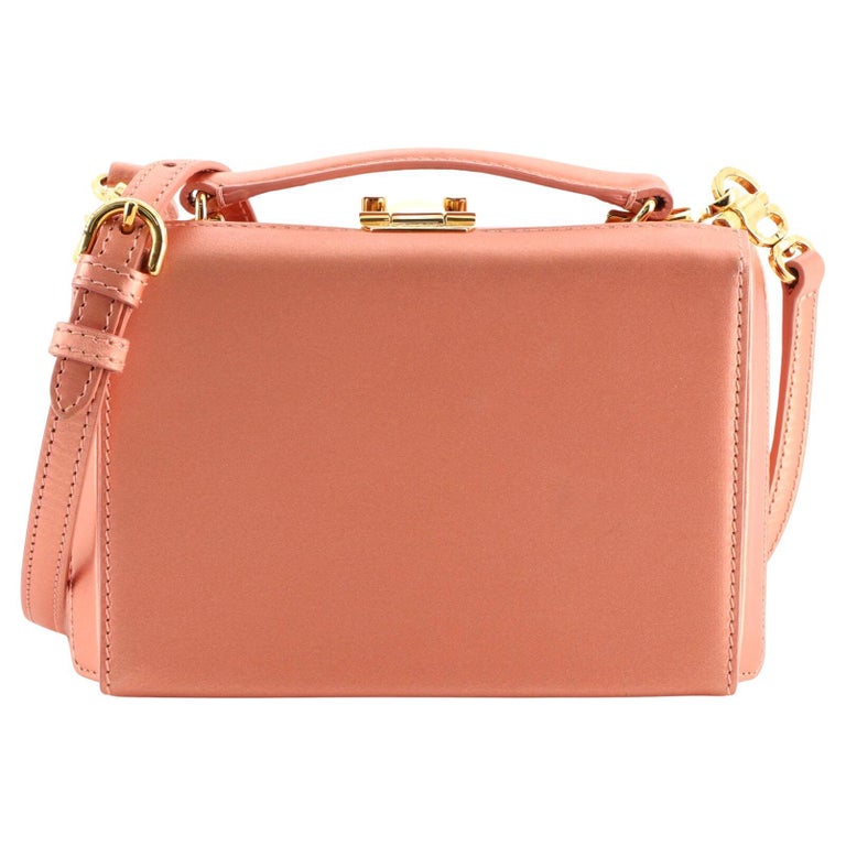Mark Cross Grace Box Bag Satin Mini at 1stDibs
