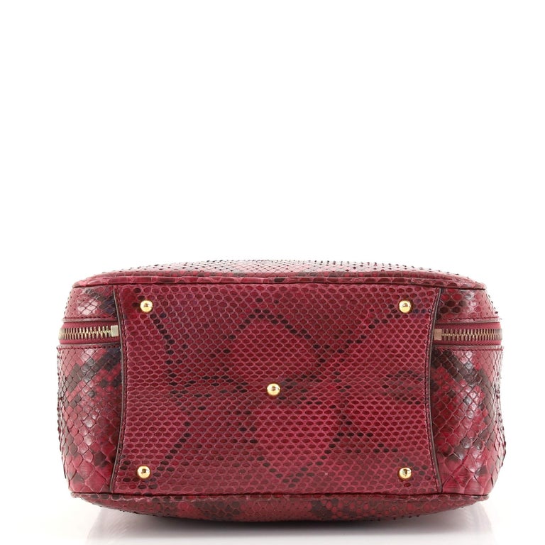 Mark Cross Laura Crossbody Bag Python Medium For Sale at 1stDibs
