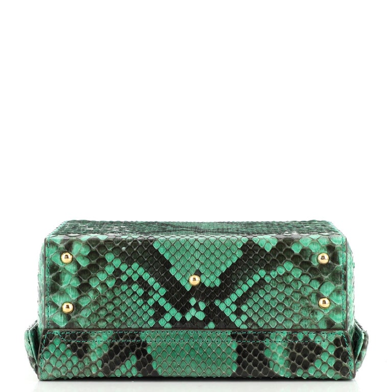 Mark Cross Model: Grace Box Bag Python Small For Sale at 1stDibs