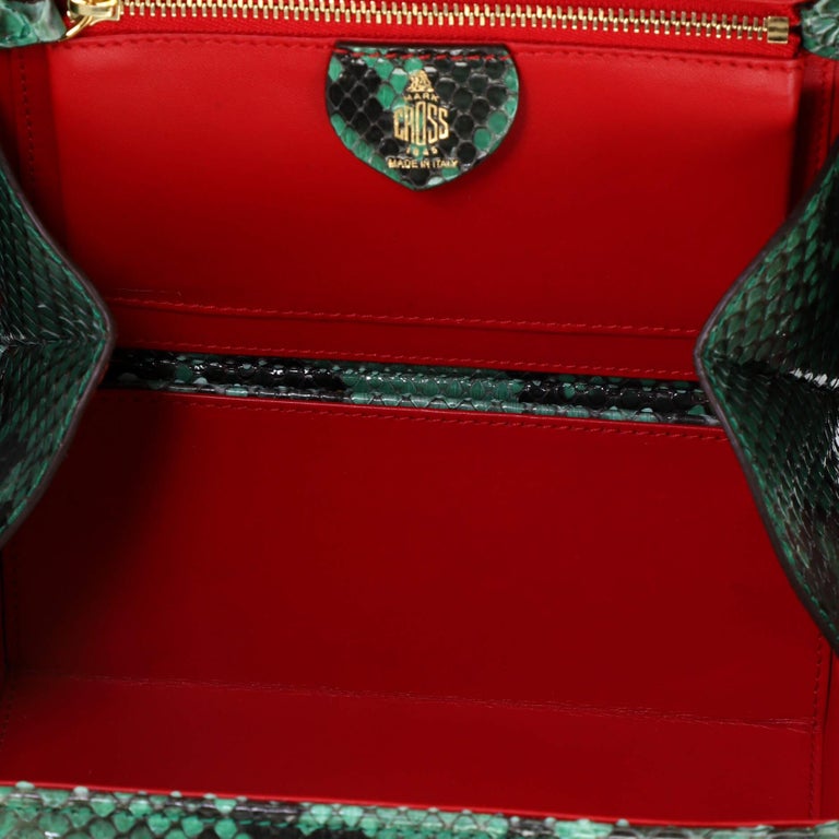 Mark Cross Model: Grace Box Bag Python Small For Sale at 1stDibs