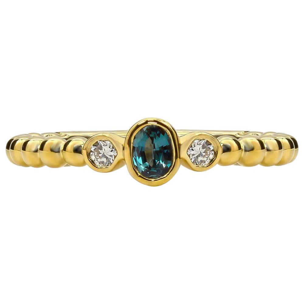 Mark Henry 0.18 Carat Natural Brazilian Alexandrite and Diamond Ring ...