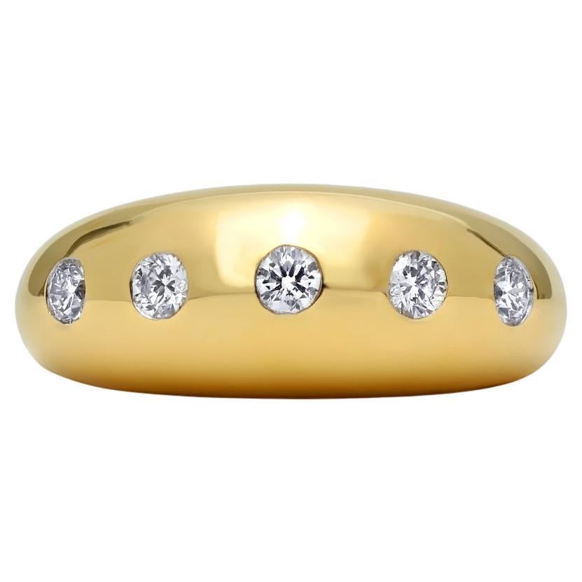 Gold and Ivory Domed Ring at 1stDibs | ivory ring price, ivory rings ...