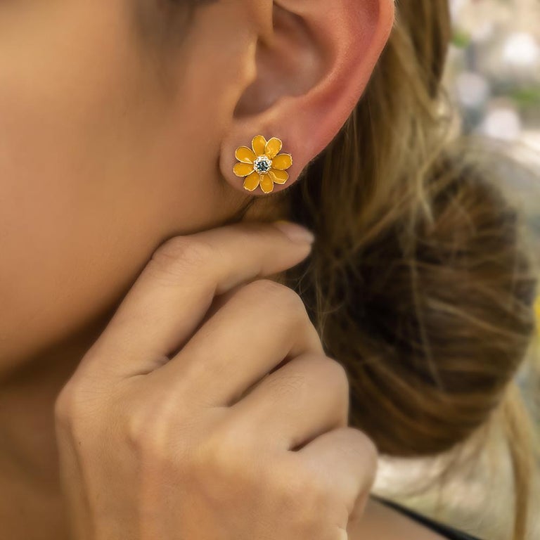 Mark Henry Natural Alexandrite and Diamond Enameled 'Cosmo,' Earrings ...