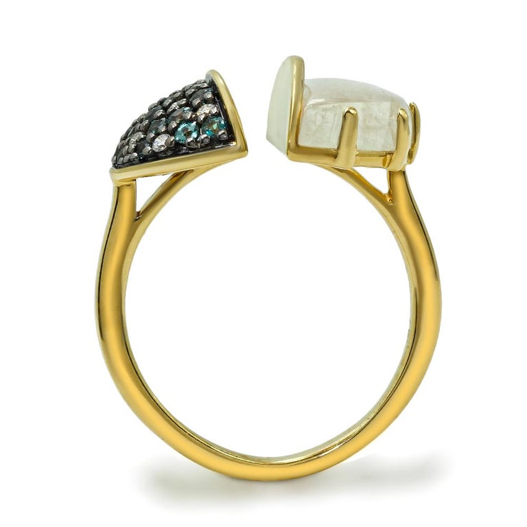Mark Henry Natural Brazilian Alexandrite, Moonstone and Diamond Ring ...