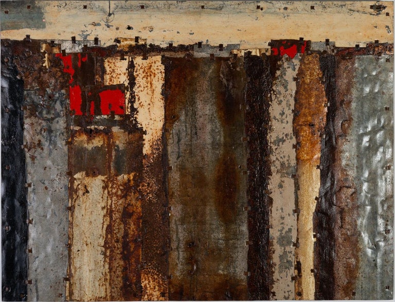 Mark Hilltout - Metal Landscape Composition "Fences Study D16" For Sale ...