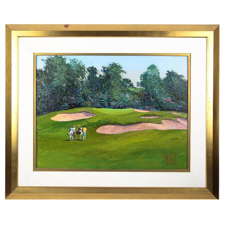 Mark King - Mark King Original Oil Painting Riviera Country Club #10 ...