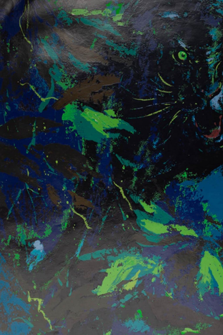Mark King - Black Leopard Limited Edition Serigraph Print 4/150 For ...