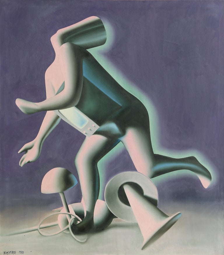Mark Kostabi - Candy's Clark (TV Digest) For Sale at 1stDibs