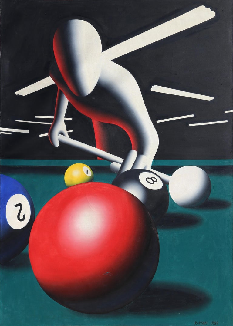 Mark Kostabi - La combinaison En vente sur 1stDibs