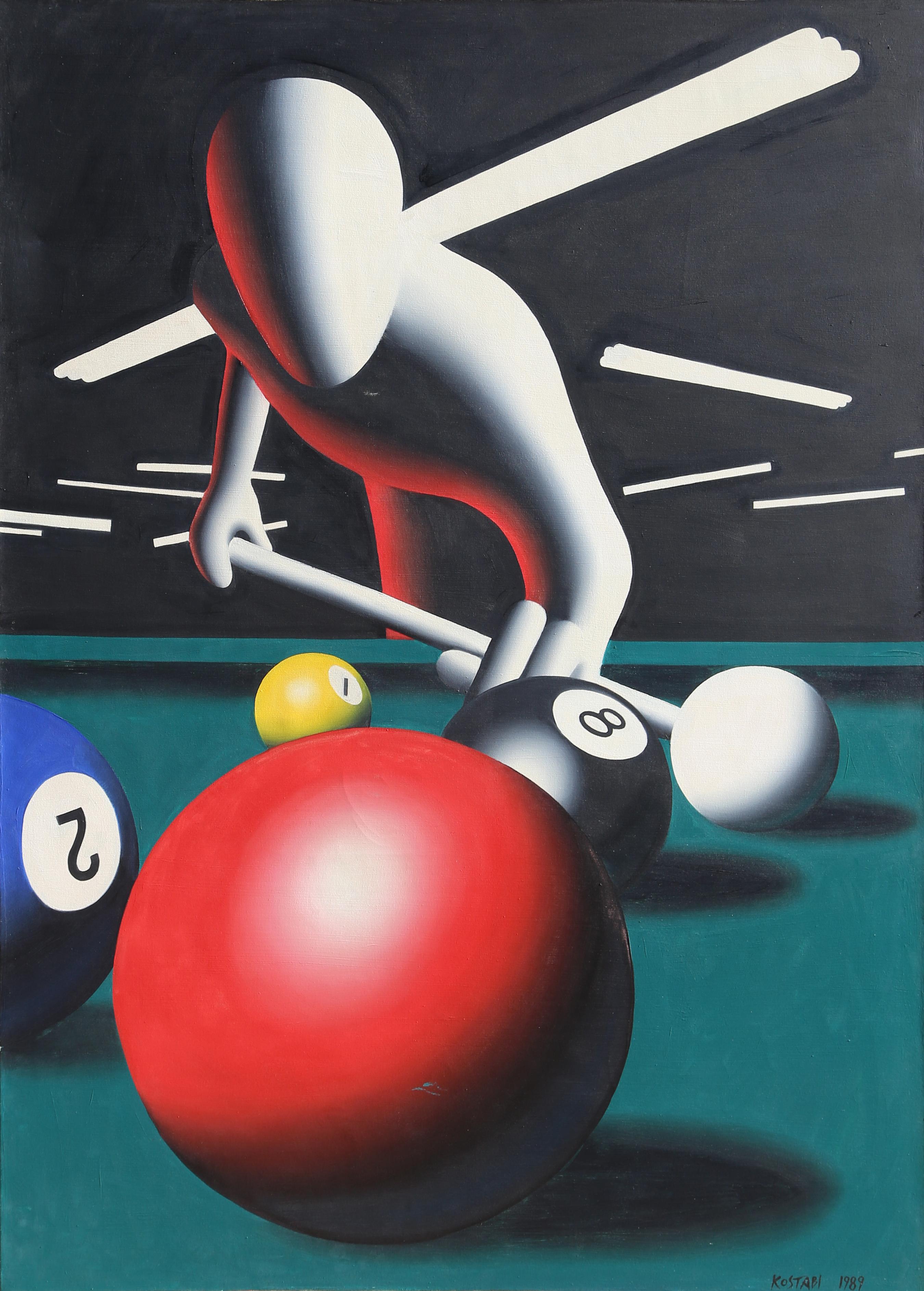 Mark Kostabi - Upward Mobility For Sale at 1stDibs