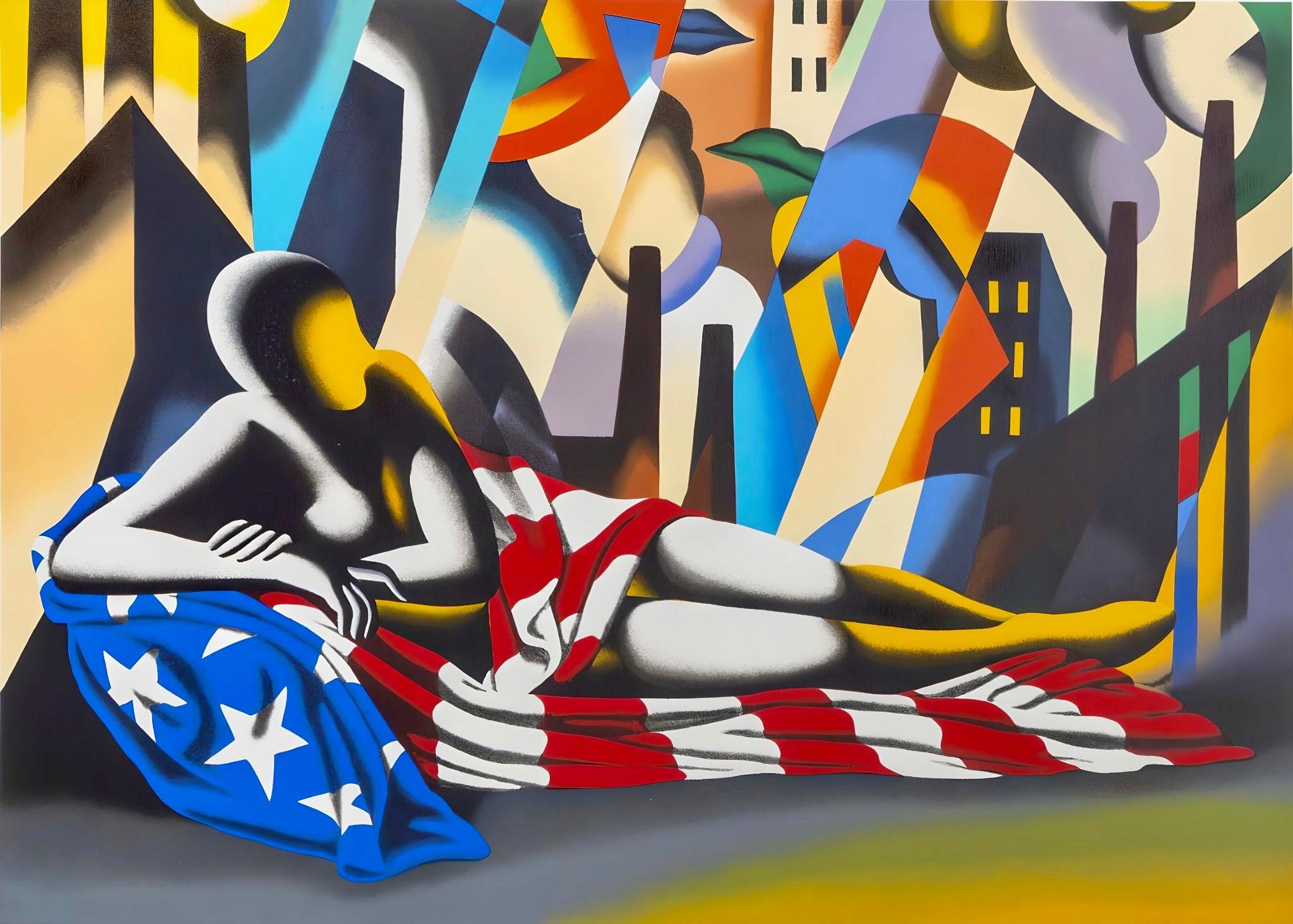 Mark Kostabi - America, Mark Kostabi For Sale at 1stDibs