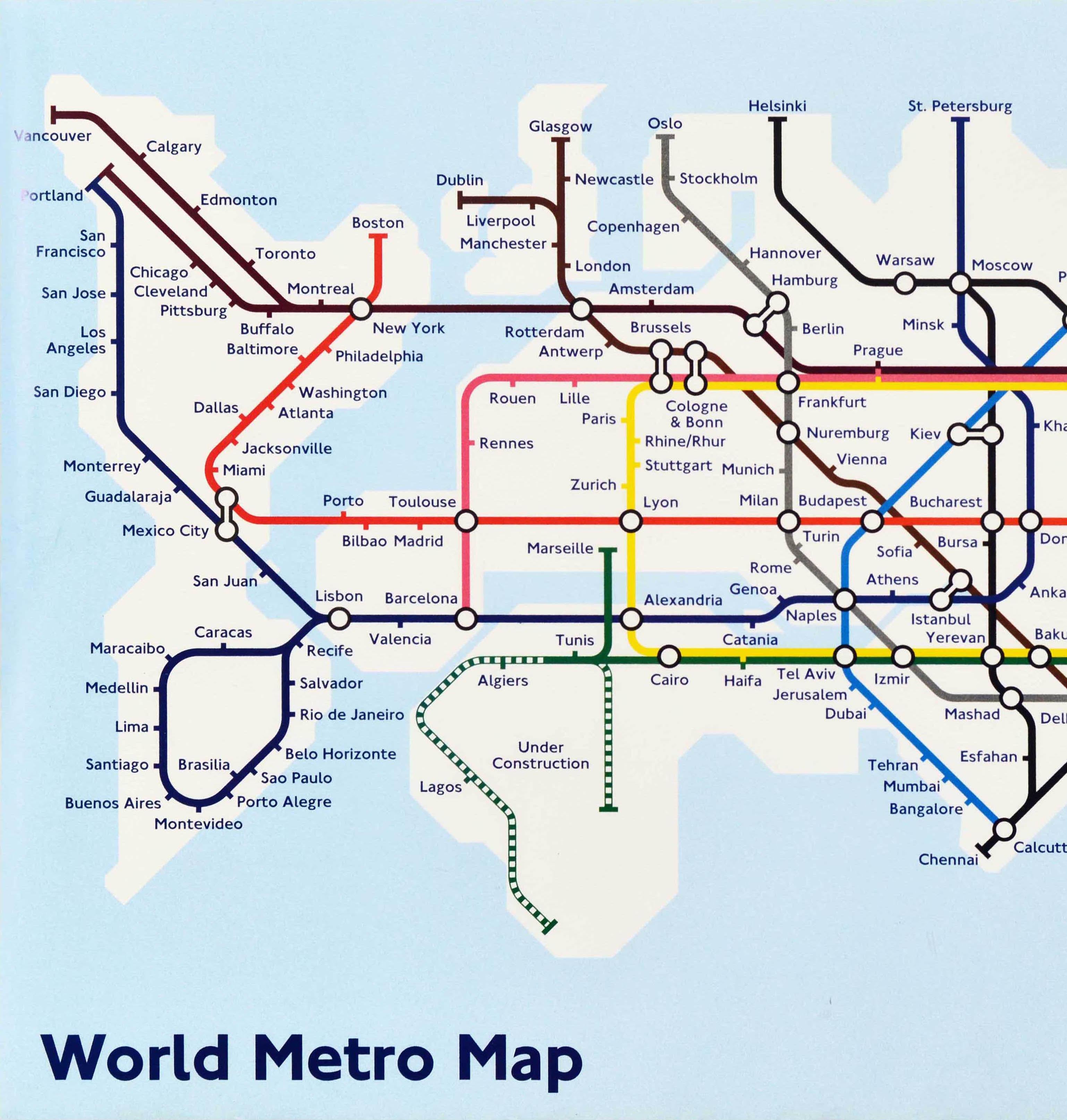 Mark Ovenden - Original Poster World Metro Map London Underground Tube ...