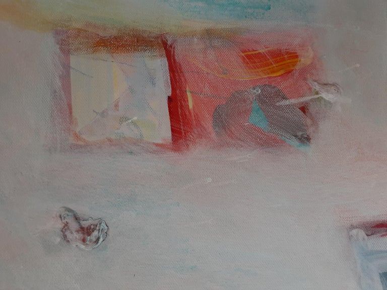 Mark Palmer Painting "My Happy Place" Mixed-Media on Canvas For Sale at ...