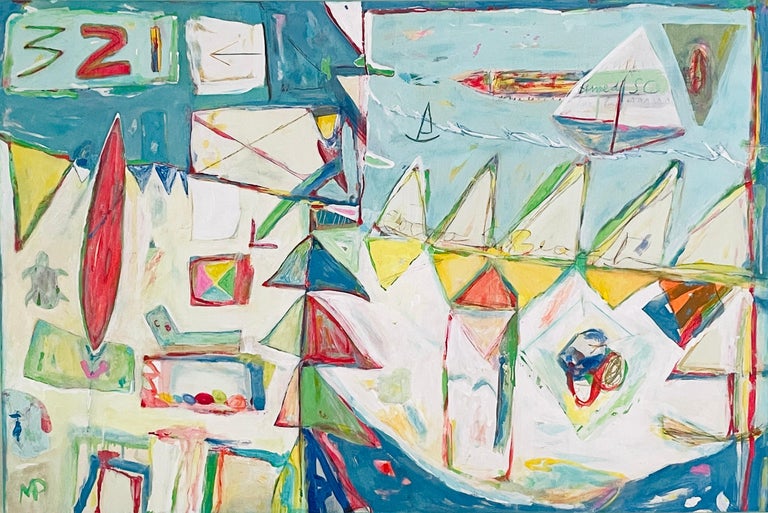 Mark Palmer - "321" acrylic paint; colored pencil; wood panel; multi ...