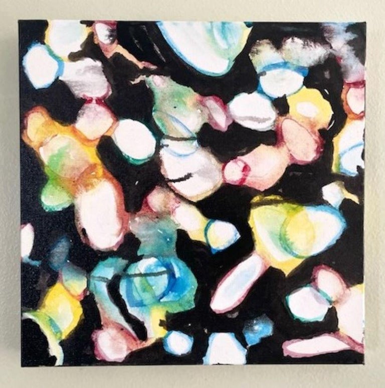 Mark Palmer - "Evening Reflections" Black; colors; shimmer; movement; acrylic; dance For Sale at ...