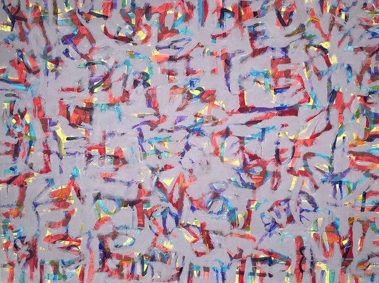 Mark Palmer - "Static" Acrylic Paint; colored pencil; canvas For Sale ...