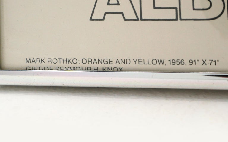 Mark Rothko Exhibition Poster from Albright-Knox Gallery, Buffalo, NY ...