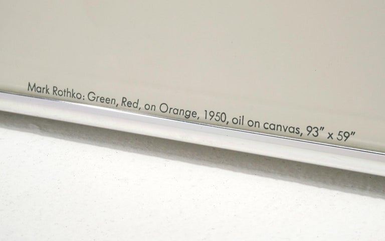Mark Rothko Exhibition Poster, "Green Red on Orange", Pace Editions ...