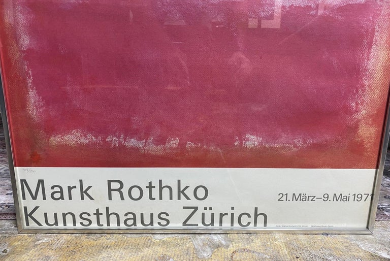 Mark Rothko Limited Edition Vintage Original Exhibition Lithograph ...