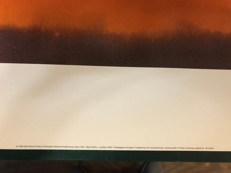 Mark Rothko - 1998 Mark Rothko 'Untitled (1962)' Modernism Red,Orange ...
