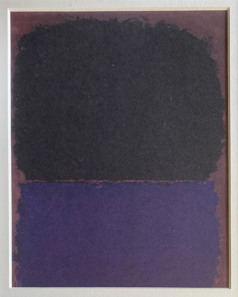 Mark Rothko - 'Untitled, ' Purple and Black Color Fields by Mark Rothko ...
