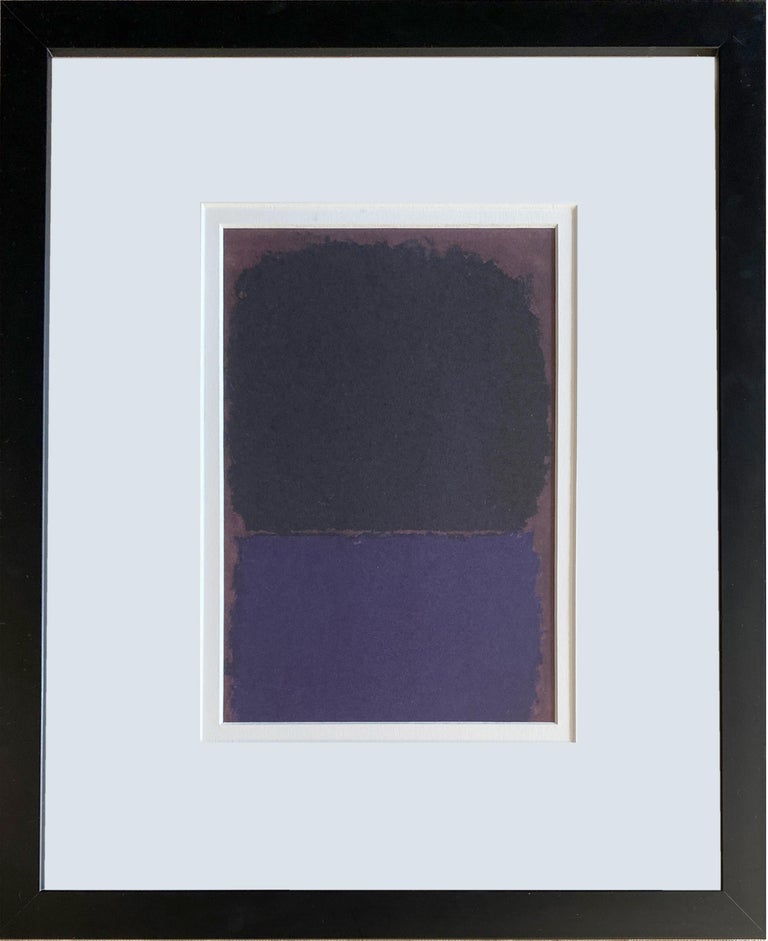 Mark Rothko - 'Untitled, ' Purple and Black Color Fields by Mark Rothko ...