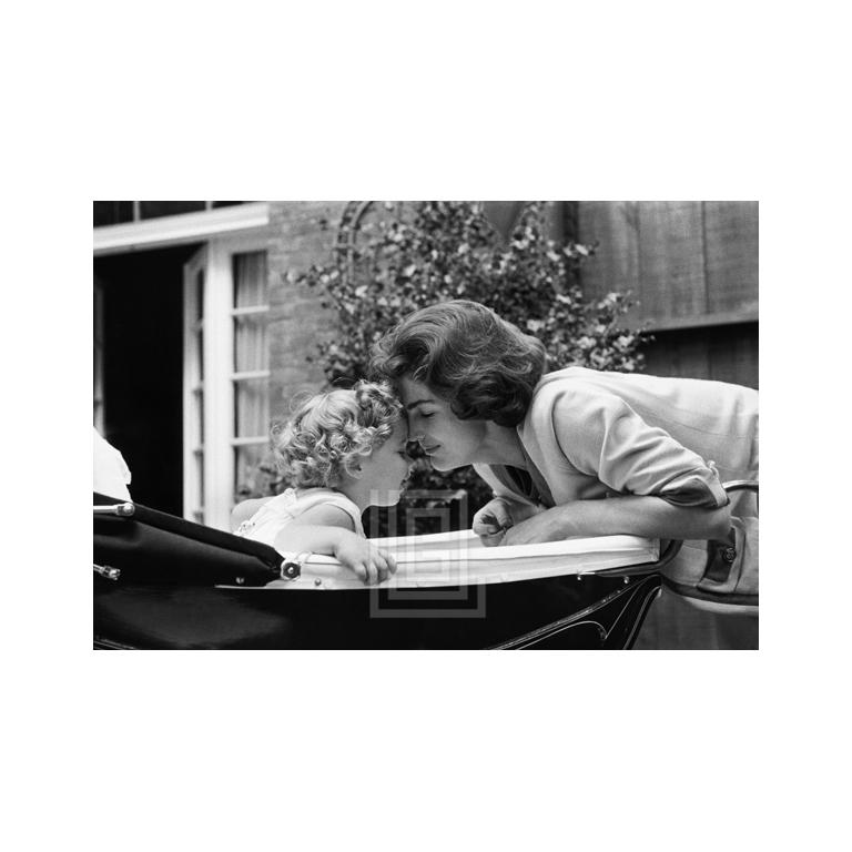 Mark Shaw - Kennedy, Jackie and Caroline Touch Noses, 1959 For Sale at ...