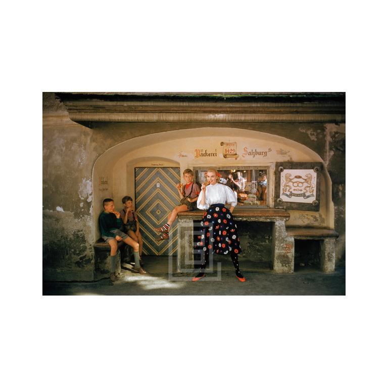 Mark Shaw - Model in Salzberg Bakery with Three Boys, 1956 For Sale at ...