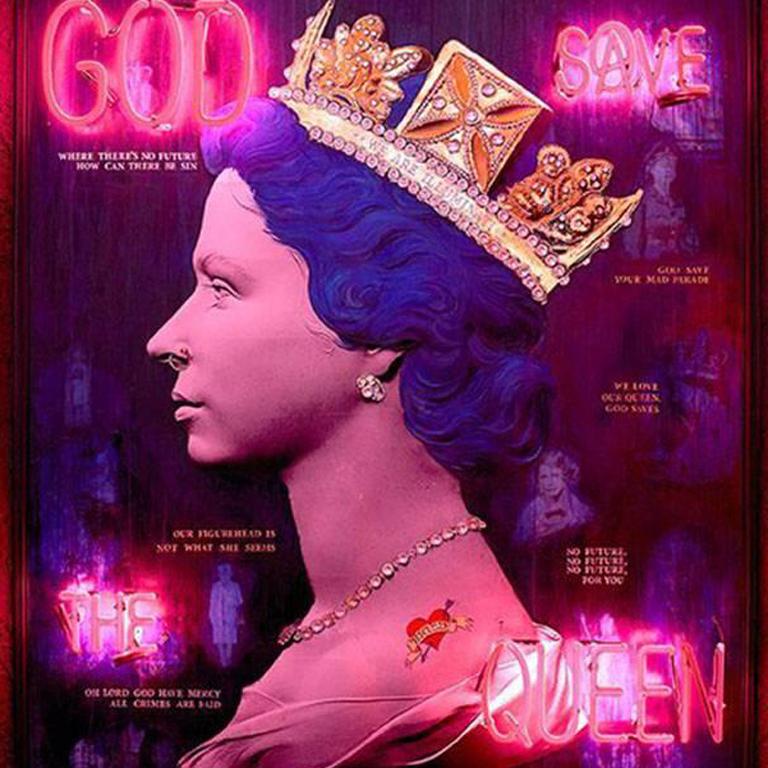 Mark Sloper - Blue Punk Queen, Original. For Sale at 1stDibs