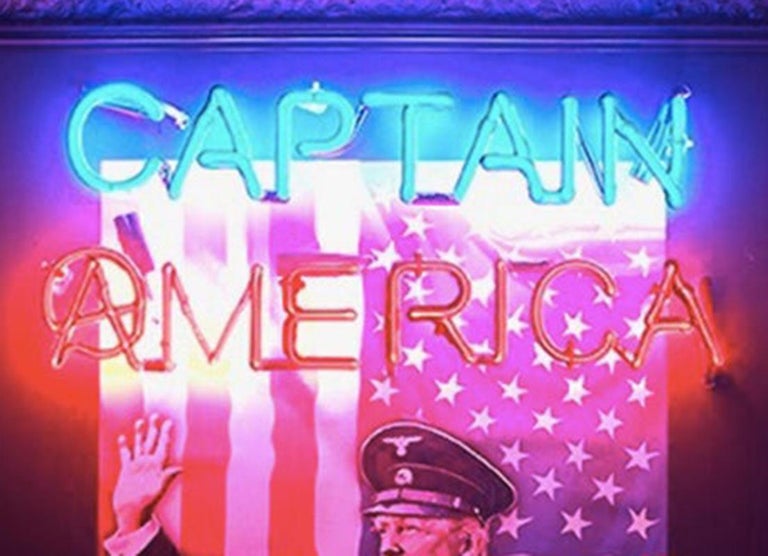 Mark Sloper - Captain American Original Neon Donald trump hand blown by ...