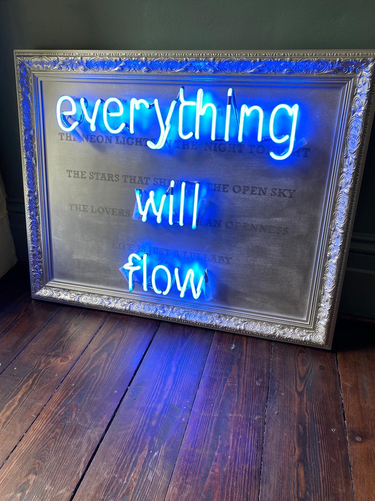 Tracy L. Griffith - The Big O Original, Neon on Vintage Board ...