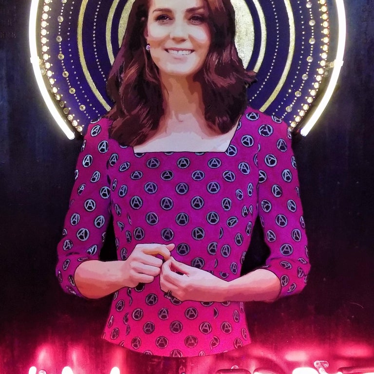 Mark Sloper - Kate Neon Mixed Media featured in Art Dubai Original Sold ...