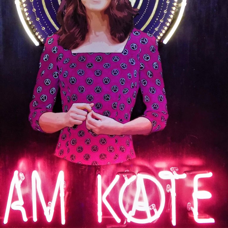 Mark Sloper - Kate Neon Mixed Media featured in Art Dubai Original Sold ...